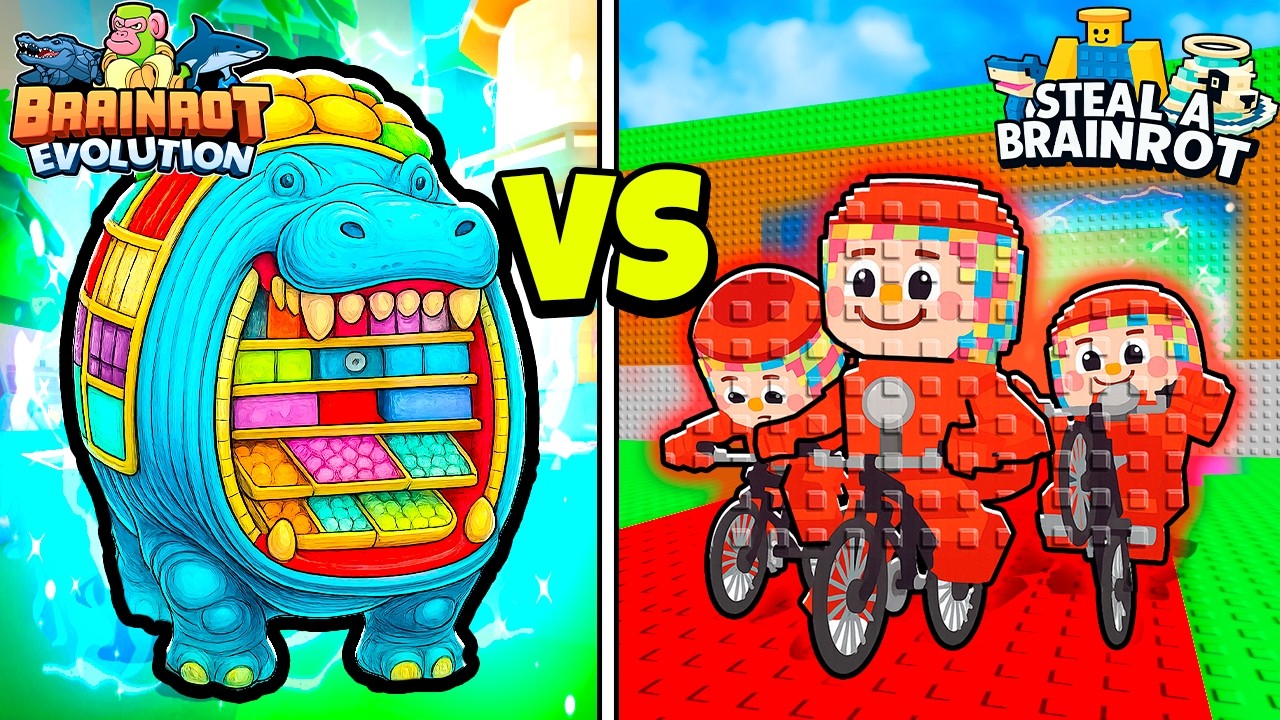 STEAL A BRAINROT vs BRAINROT EVOLUTION SECRET BATTLE! - YouTube