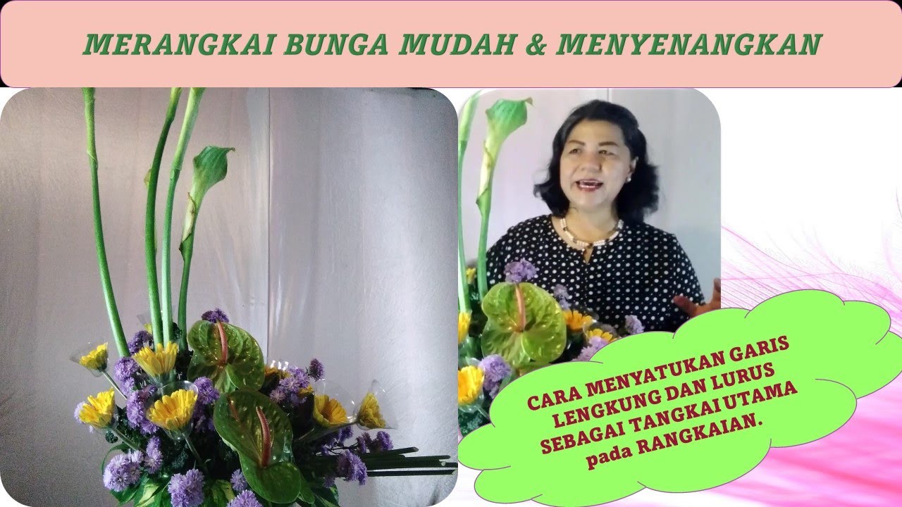 Merangkai Bunga Mudah & Menyenangkan, - YouTube