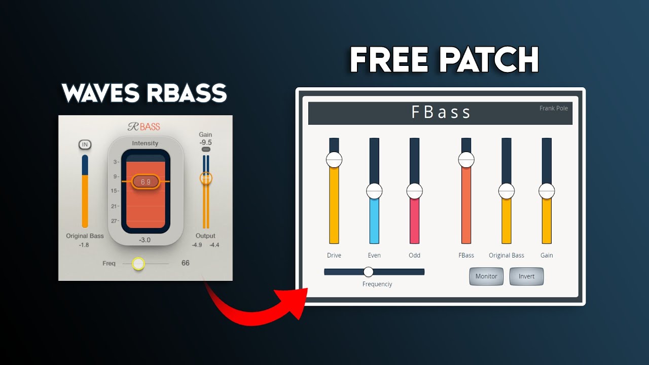 I've created a WAVES RBASS clone in PATCHER [FREE DOWNLOAD] - YouTube