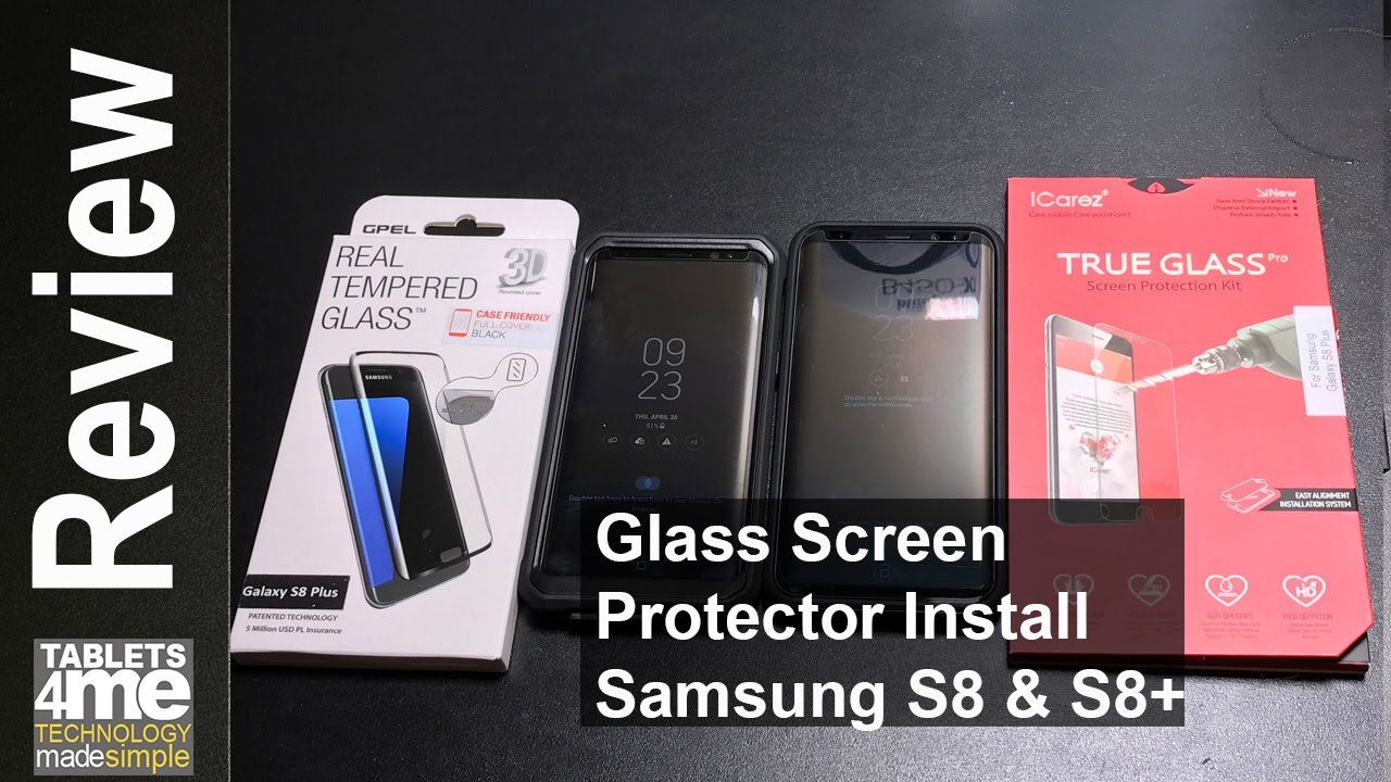 Case friendly glass screen protectors for the Samsung S8 and S8 Plus ...