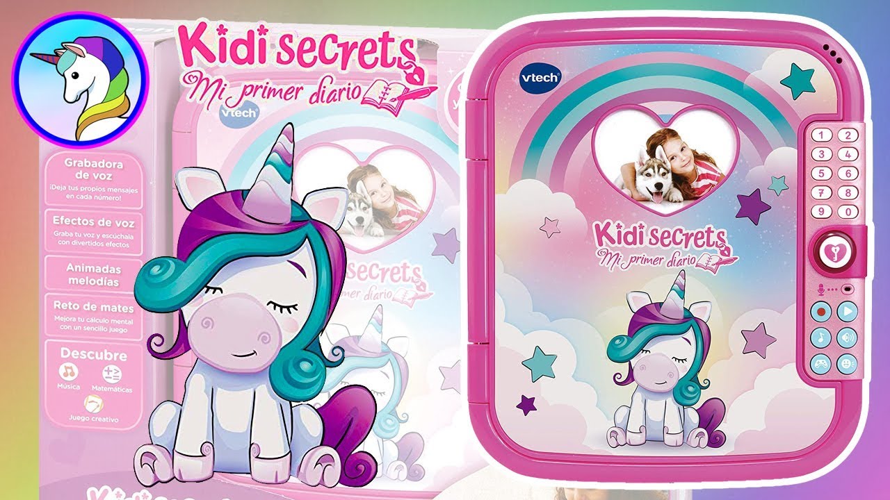 KIDISECRETS de VTECH 📚 MI PRIMER DIARIO - YouTube
