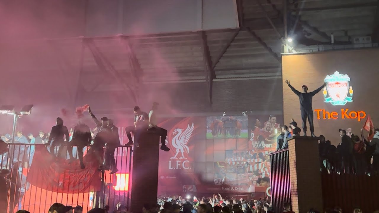Incredible scenes as Liverpool WIN 20th League Title! Matchday Vlog ...