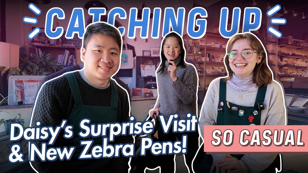 Daisy's Surprise Visit & New Pens from Zebra, Tombow and Pilot! - YouTube
