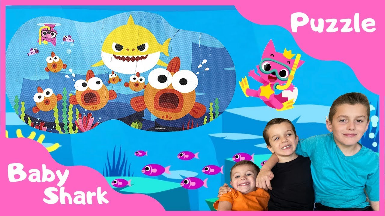 Pinkfong Baby Shark 25Piece Foam Puzzle - YouTube