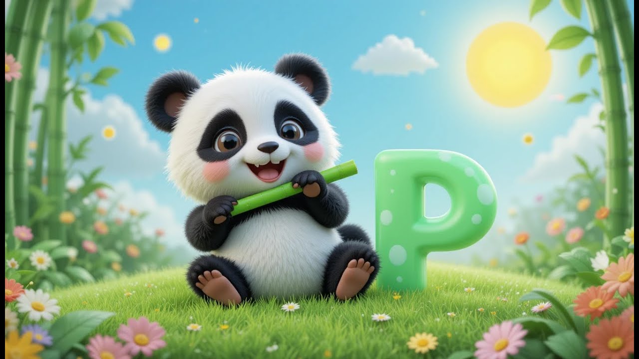 P is for Panda | ABC Animal Song for Kids | Learn Alphabet with Playful ...