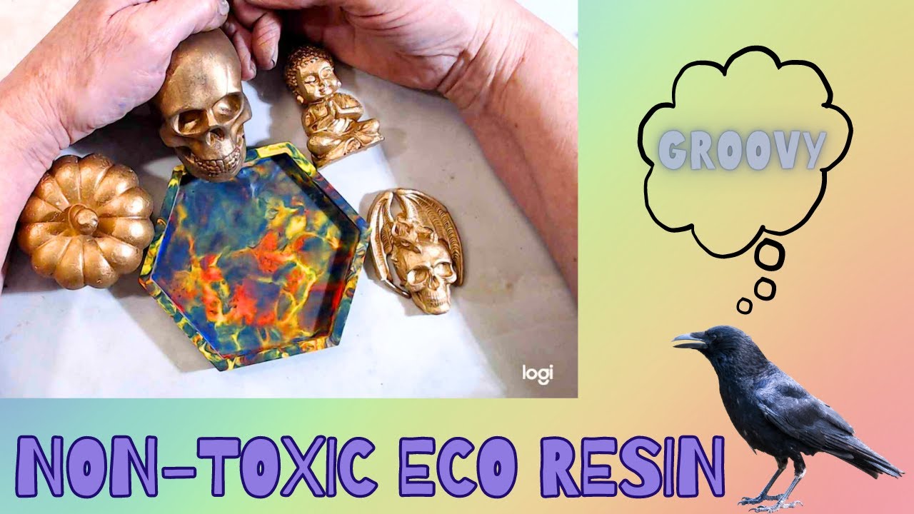31- STUNNING ECO RESIN EXTREME COLOR POUR NON-TOXIC AND FUN - YouTube
