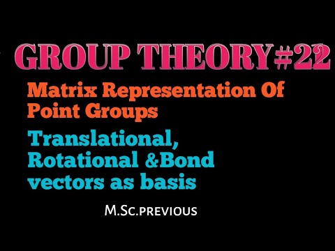 Group Theory: Representation Of Point Groups on basis of different base ...