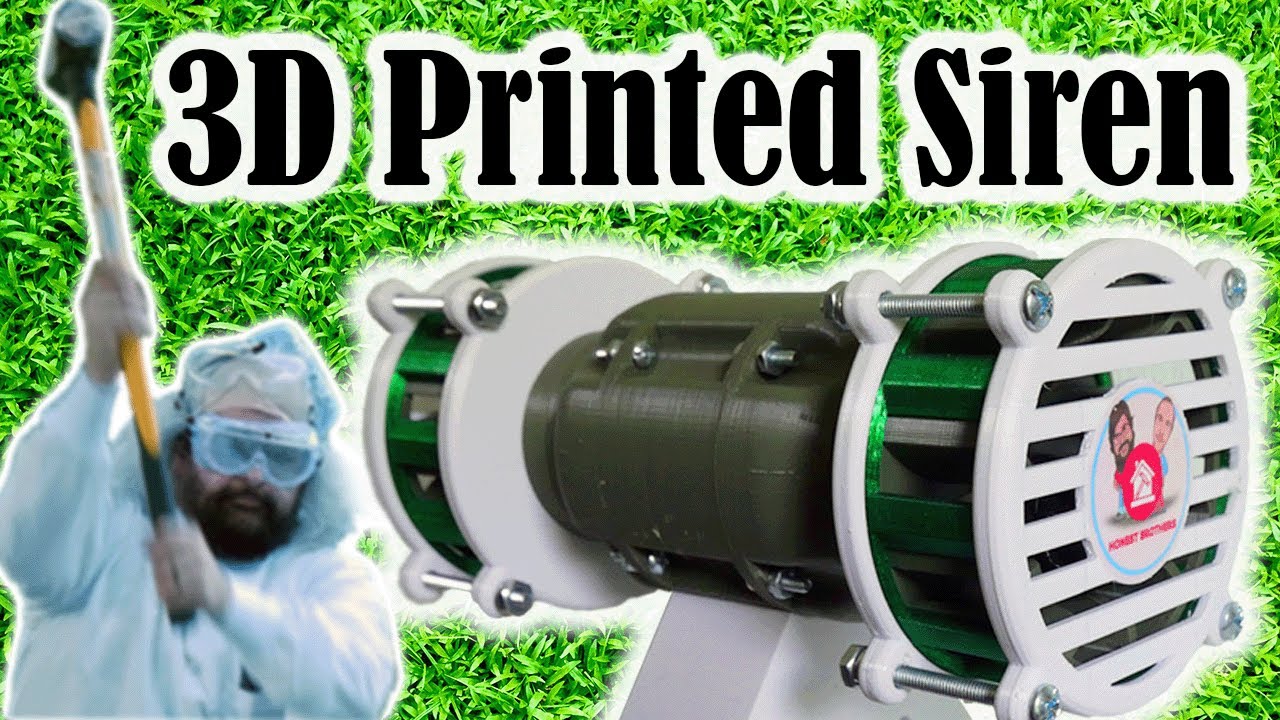 Here's how I designed my own 3D Printed Air Raid Siren - YouTube