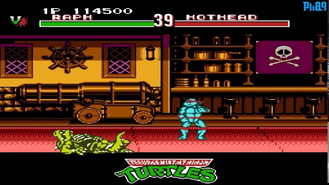 Teenage Mutant Ninja Turtles: Tournament Fighters (1994) NES Gameplay ...