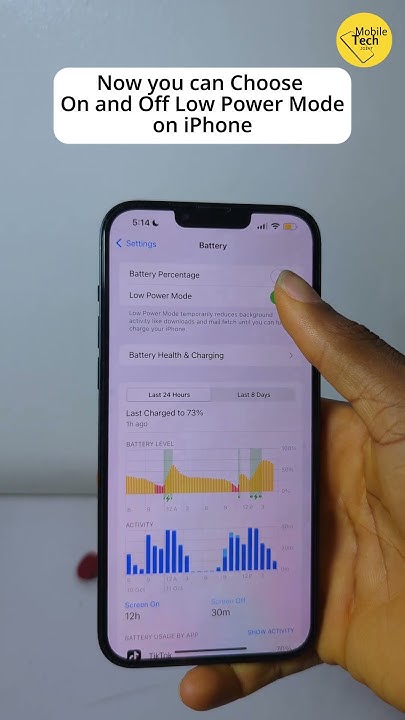 How to Turn On/Off Low Power Mode on iPhone - YouTube