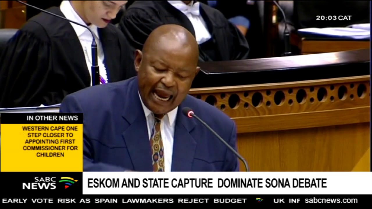 Eskom, State Capture Inquiry dominate SONA debate - YouTube