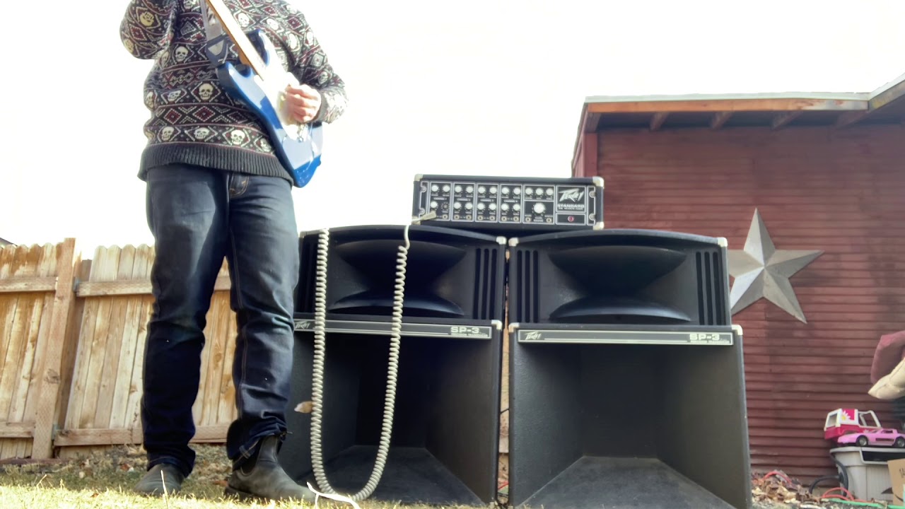 Peavey 260 Series Standard PA Mixer Amp + Peavey SP-3 Speakers USA ...