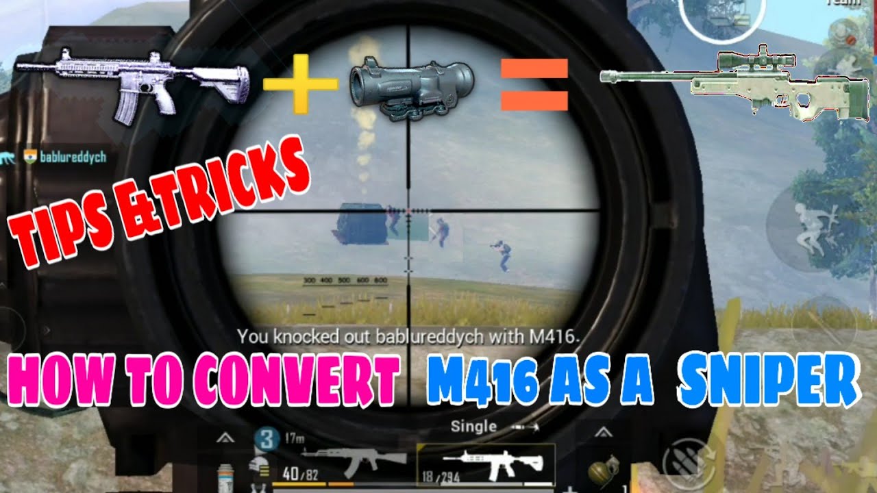 How to use M416 + 6x Scope (For Beginners) | Pubg Mobile Tips & tricks ...