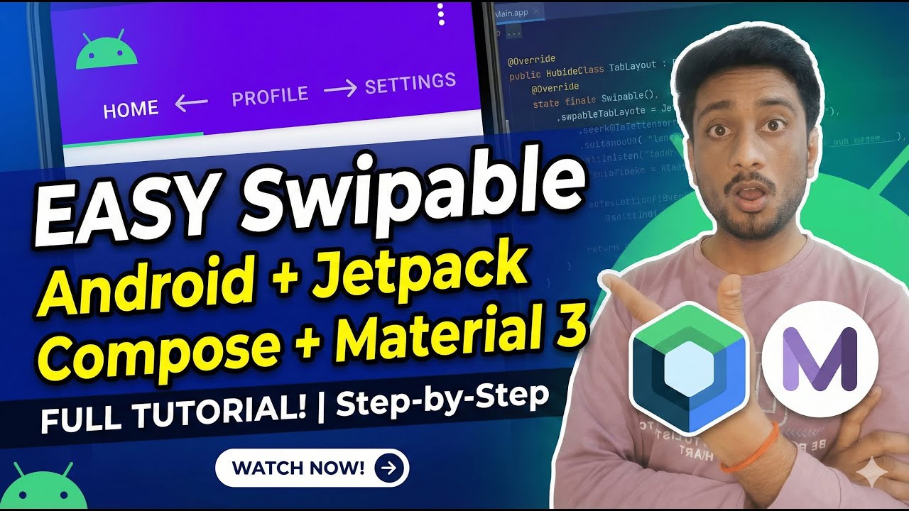 Easiest way to create Swipable Tab Row in Android app with Jetpack ...