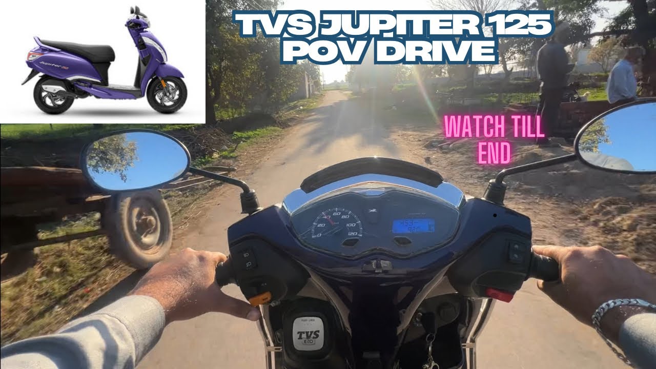 2023 TVS Jupiter 125 Disc (Indiblue) | POV Drive #2 | Harmanjeet177 ...