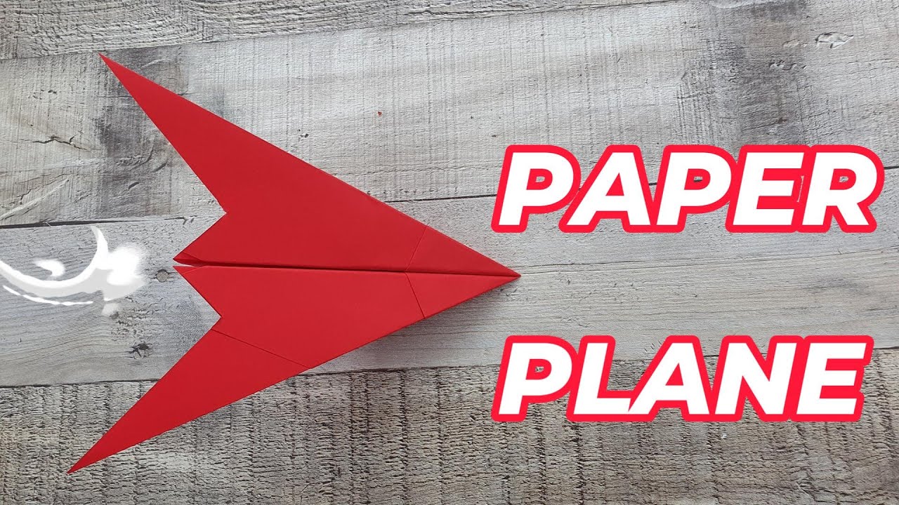 How to make a cool far flying papercraft paper plane with Ski - YouTube