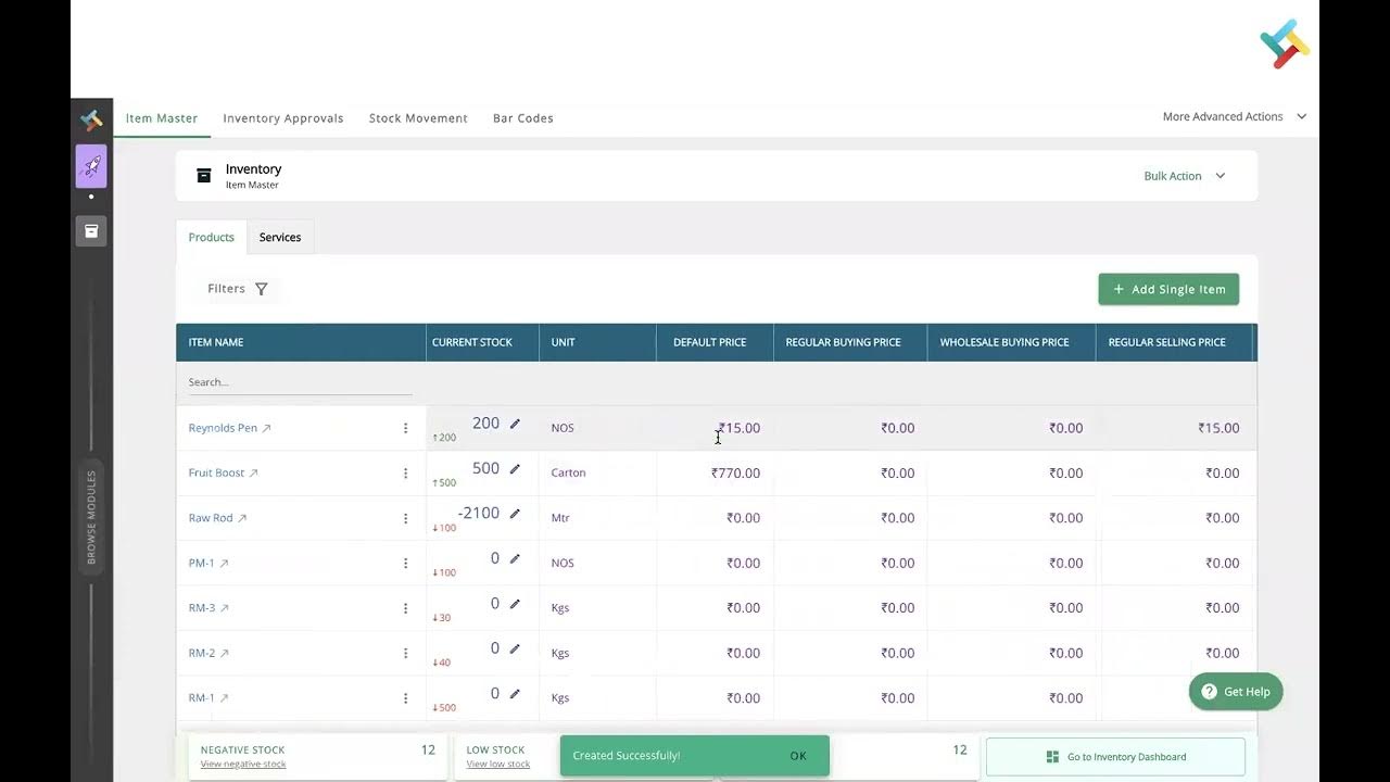 How to set multiple prices for stock items on TranZact? - YouTube
