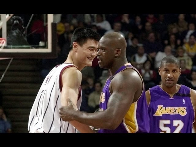 Yao Ming And Shaq