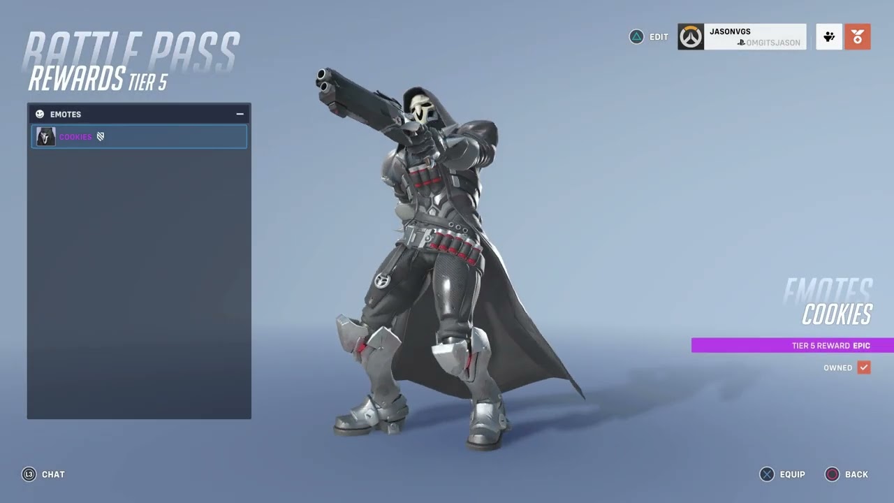 Overwatch 2 - Kiriko Menu Screen: Battle Pass Tier Rewards: Reaper ...
