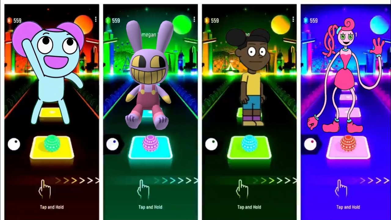 Pibby🆚Jax The Amazing Digital Circus🆚Amanda The Adventurer🆚Poppy ...