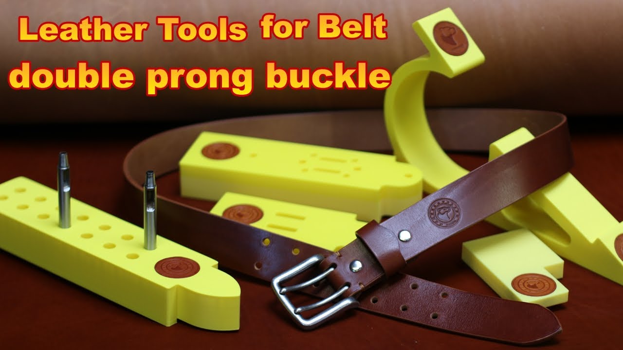 Leather Tools for Belt Making - double prong buckle – Full Set Review ...