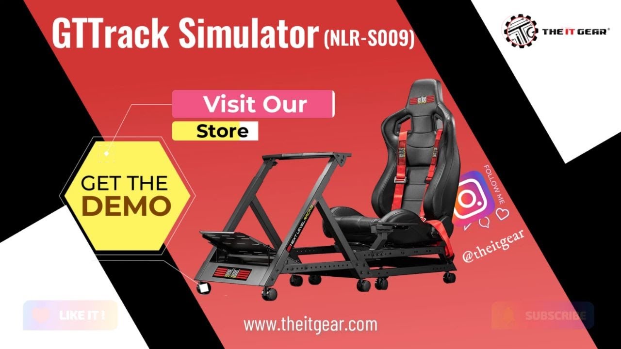 Next Level Racing GTtrack Racing Simulator Cockpit (NLR-S009 ...