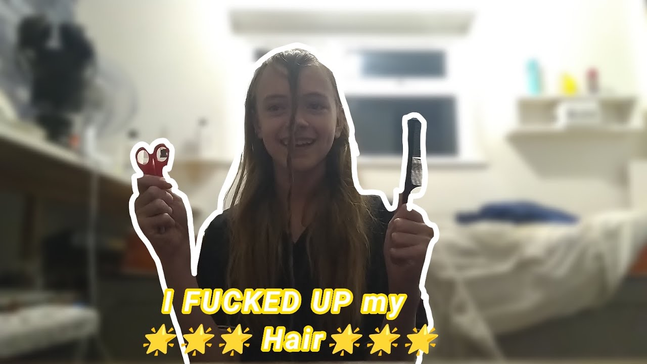 I tried to cut curtain bangs and failed - YouTube