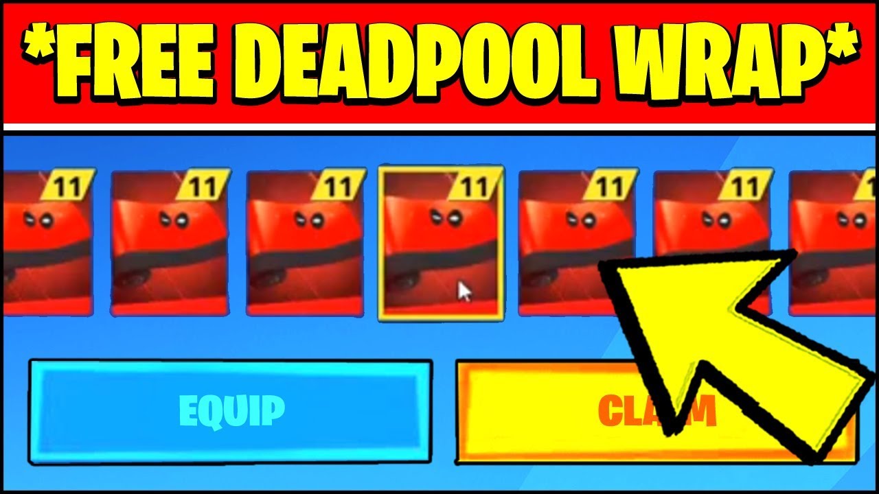 HOW TO UNLOCK THE NEW DEADPOOL WRAP FOR FREE *RIGHT NOW* (Fortnite ALL ...