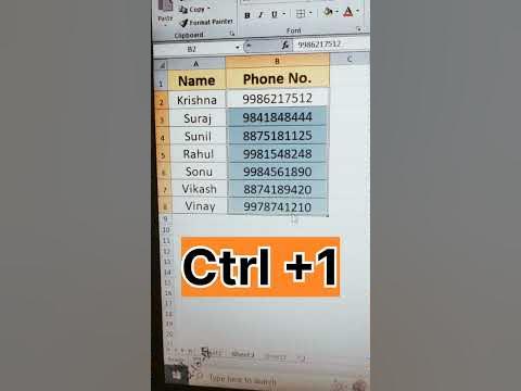How to add country code(+91) before mobile nimber in excel #shorts #exceltutorial #exceltips ...