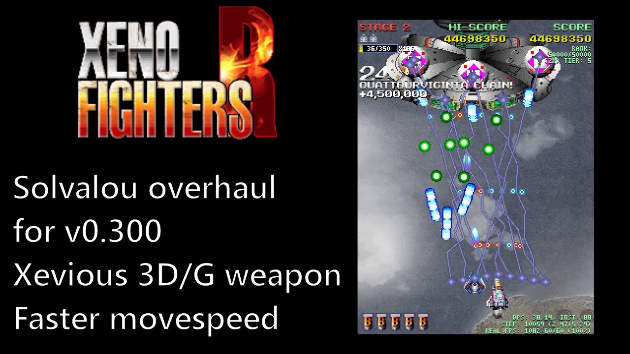 Xeno Fighters R: Solvalou revamp for v0.300 - YouTube