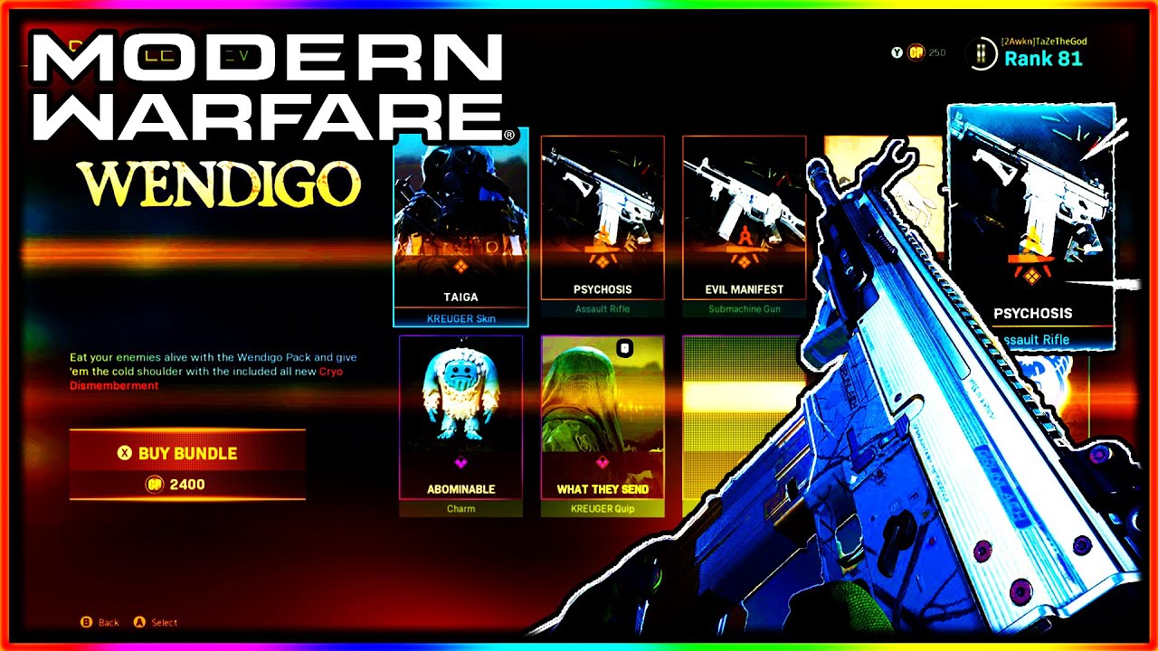 *NEW* WENDIGO BUNDLE in MODERN WARFARE - CRYO DISMEMBERMENT EFFECT in ...