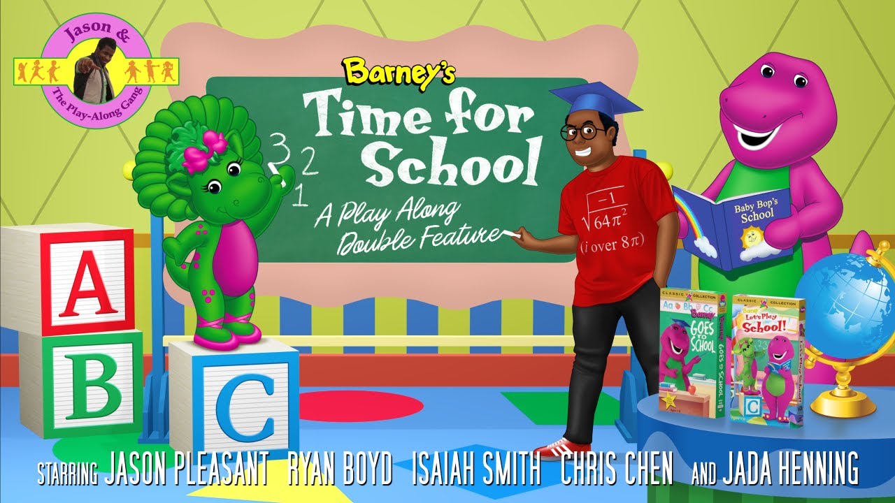 Barney's Time for School: A Play Along Double Feature - YouTube
