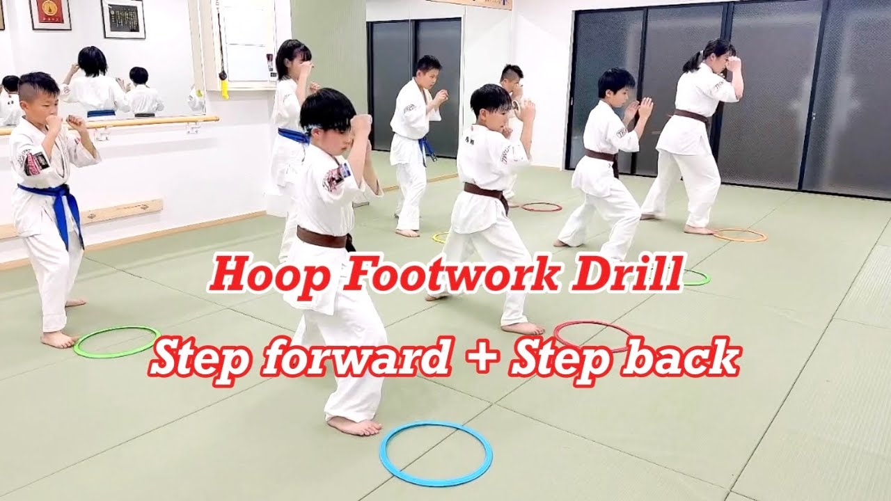 Hoop Footwork drill / Step forward + Step back - YouTube