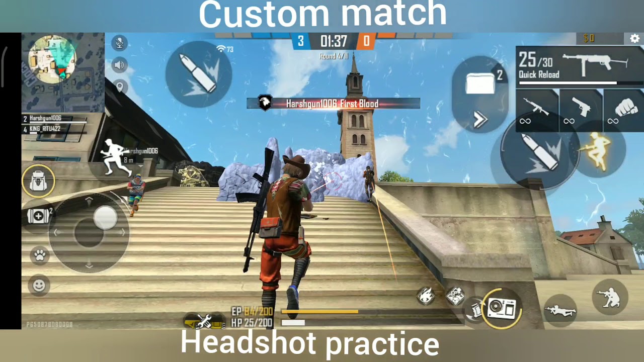 Custom match ep-22 free fire - YouTube
