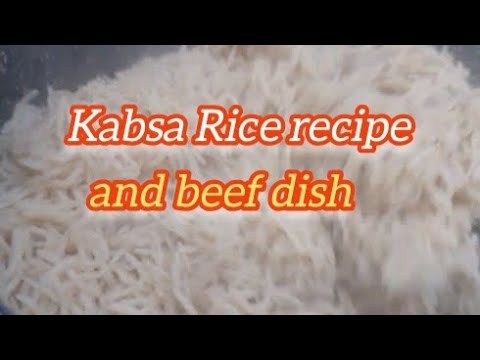 Kabsa rice recipe | And beef fry dish - YouTube