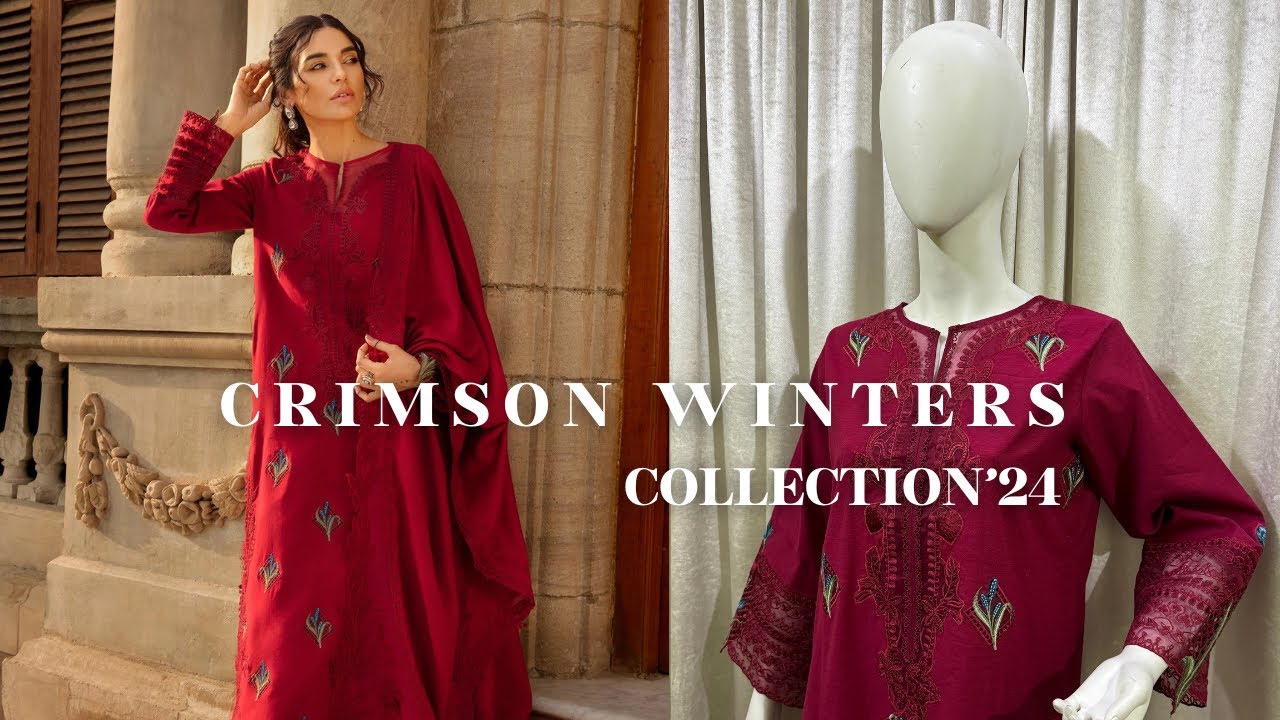 Crimson winter collection 2024’25| Jurao ka kaam | STITCHED - YouTube