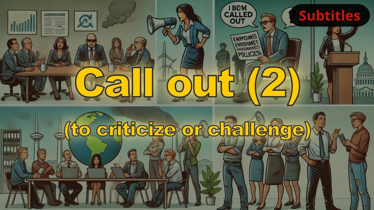 Call out meaning (to criticize or challenge) with 5 examples - YouTube