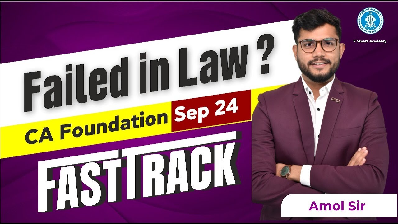 Failed in LAW? | Proven Strategies for Success in CA Foundation Law ...
