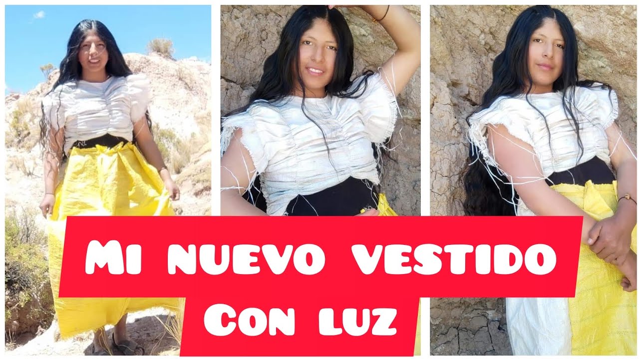 Me hice un vestido 😄 quedé muy linda con Luz Cruz - YouTube