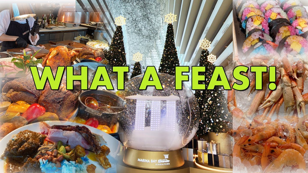 RISE Restaurant festive buffet @ Marina Bay Sands Part 1 - YouTube