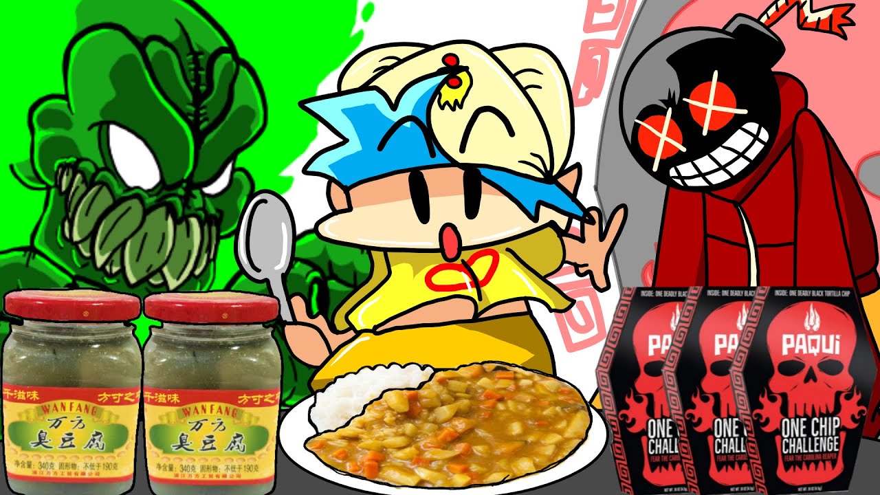 COMPILATION MUKBANG vs FRIDAY NIGHT FUNKIN food challenge - YouTube