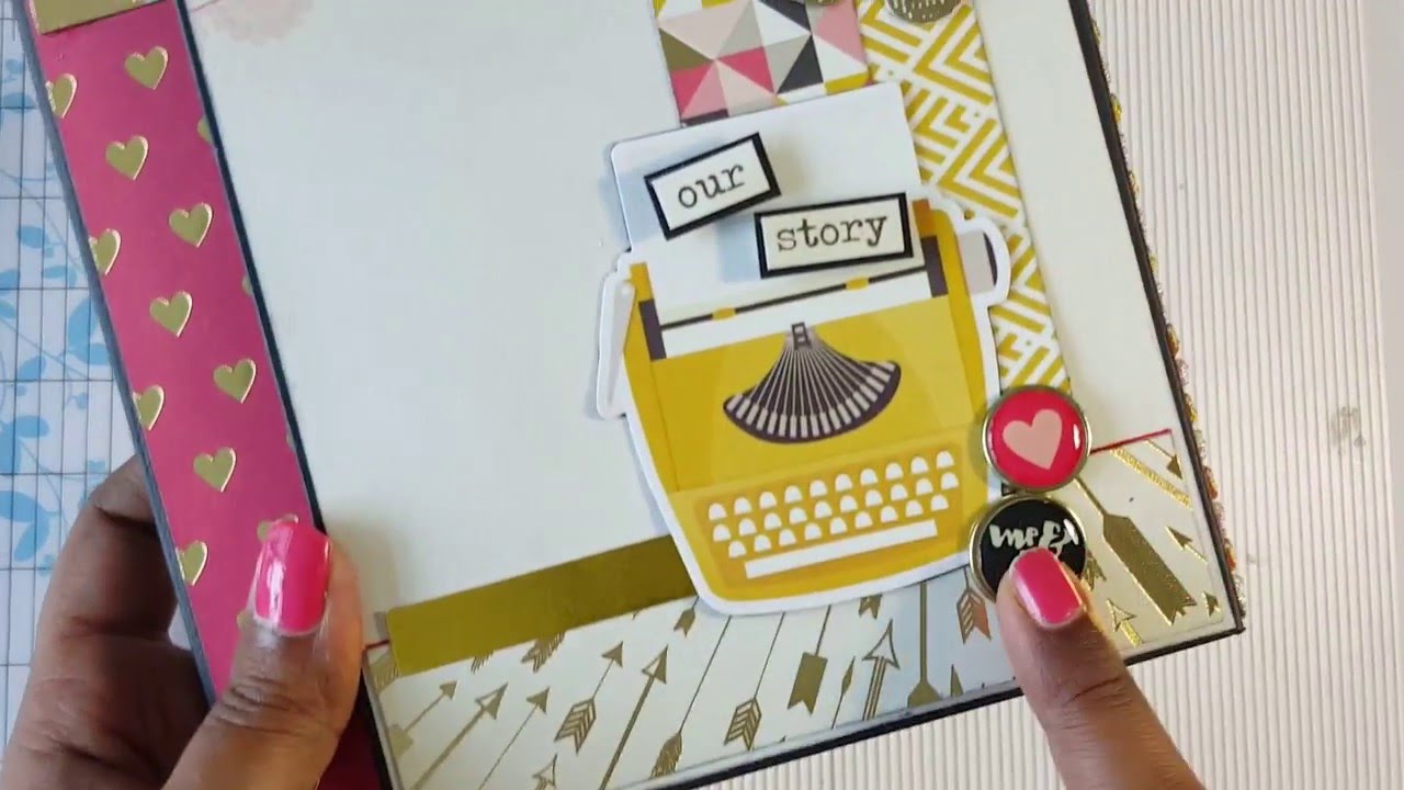 Valentine's Mini Album | Memory Folio | My Mind's Eye | My Story - YouTube