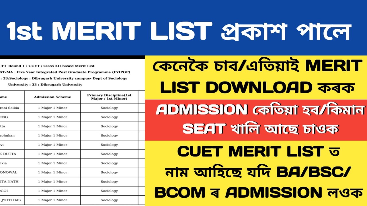 samarth portal merit list cuet declare/samarth cuet admission/ samarth admission ba/b.sc/b.com ...