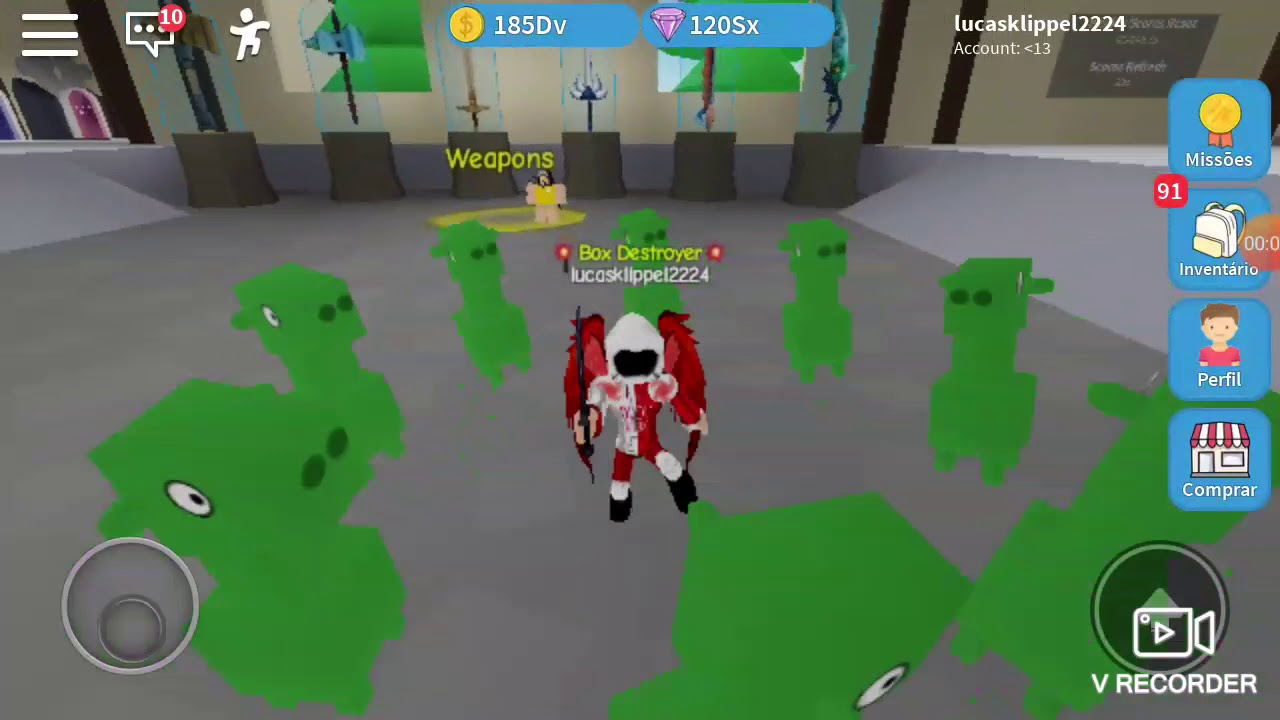 Eu achei um hacker no unboxing simulator roblox - YouTube