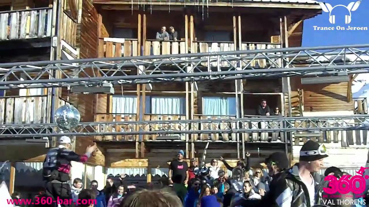 360 bar Val Thorens striptease & house party at 2.400 meters hight - YouTube