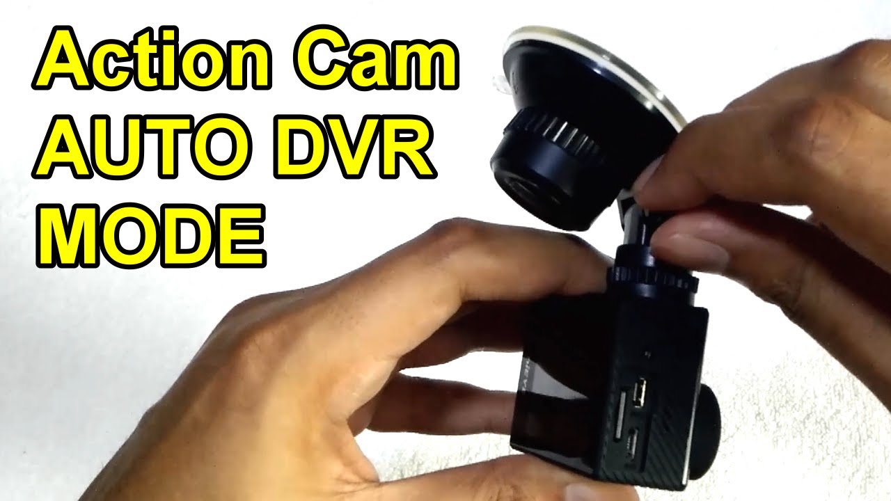 Auto DVR Mode Function Car Dash Cam in Action Camera ThiEYE T5e - YouTube