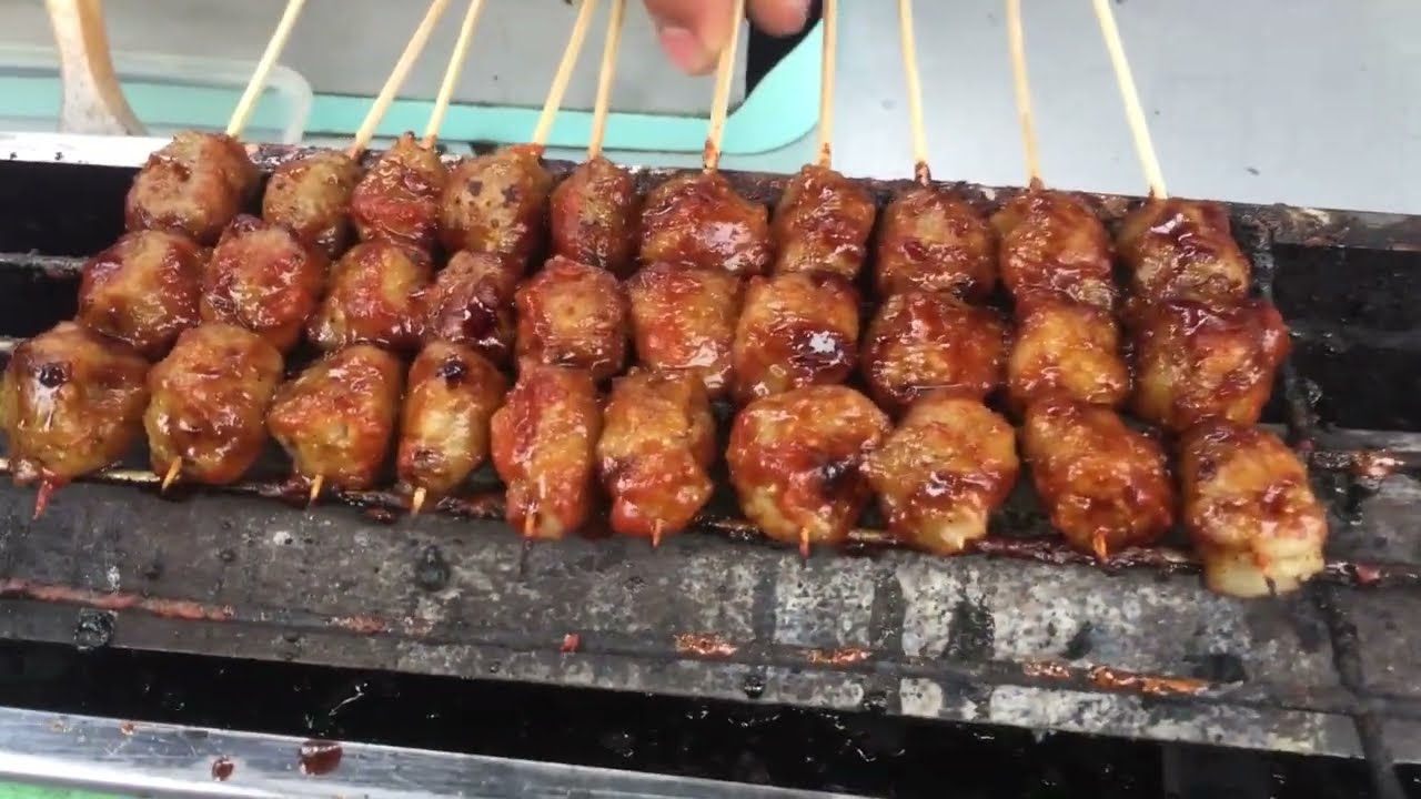 BAKSO TUSUK BAKAR jajanan DEPAN sekolah I Indonesian Street Food ASIA I ...