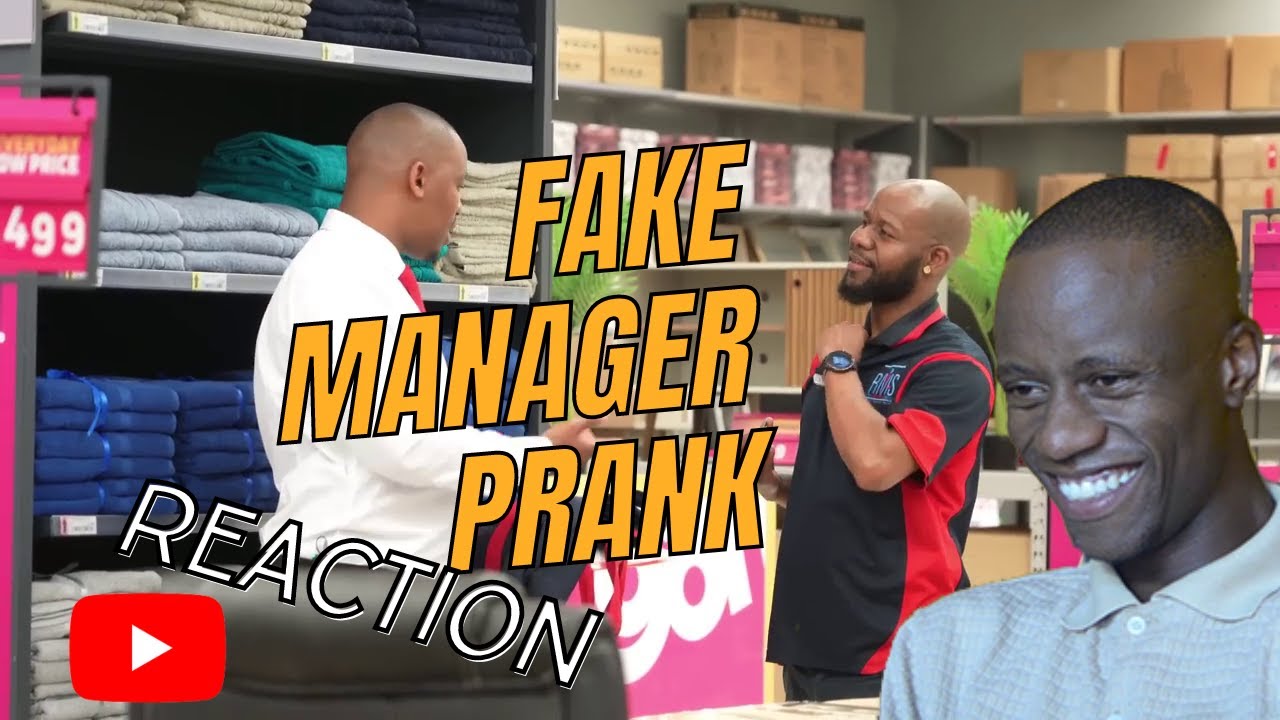 FAKE MANAGER PRANK REACTION - YouTube