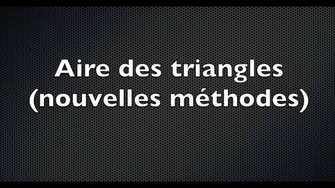 aire triangle : formule Héron et trigonométrie - YouTube