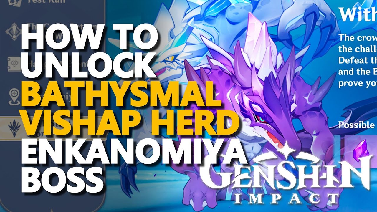 How to unlock Bathysmal Vishap Herd Genshin Impact - YouTube